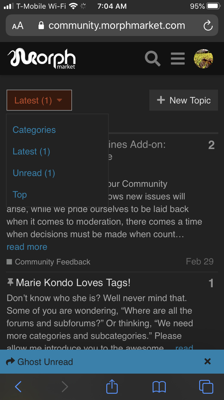 Ghost Unread Community Feedback MorphMarket Reptile Community ghost-unread-community-feedback-morphmarket-reptile-community